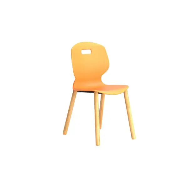 Arc Classroom Chair with Wooden Legs - Peter Walsh & Sons - Your First ...