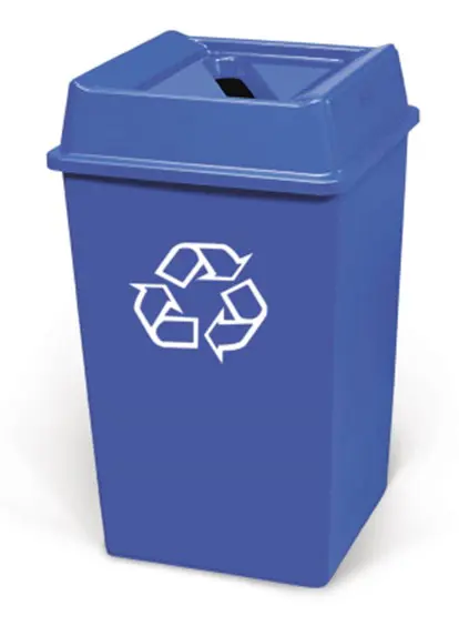 Large Waste Paper Bin 132 L Blue - Peter Walsh & Sons - Your First ...