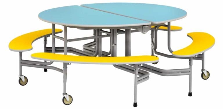 SICO Round Graduate 8 Seat Mobile Folding Table Seating Unit - Peter ...