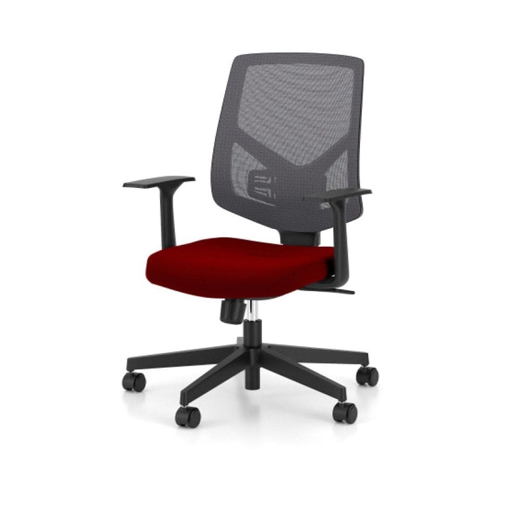 Alpha High mesh back operator chair with height adjustable arms - Peter ...