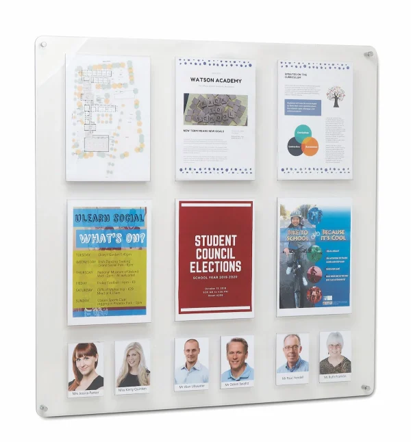 Crystal Wall Notice Board (12 Pocket) - Peter Walsh & Sons - Your First ...