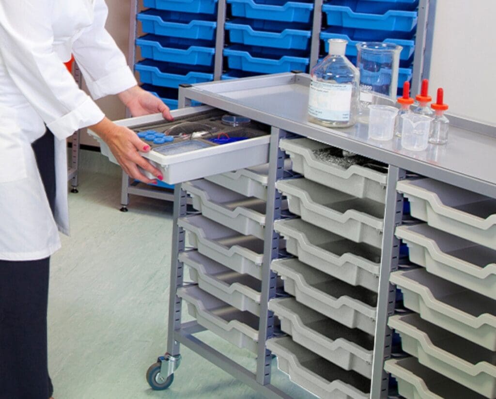 Science 3 Colum Tray Trolley (Monarch Trays) - Peter Walsh & Sons ...